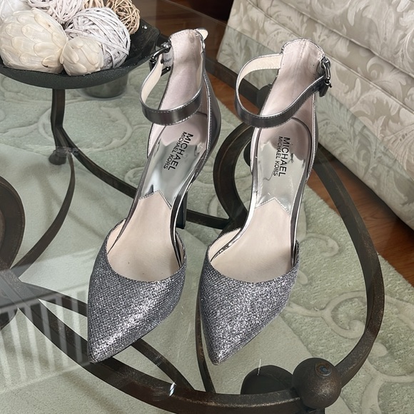 MICHAEL Michael Kors | Shoes | Michael Kors Silver Heel | Poshmark